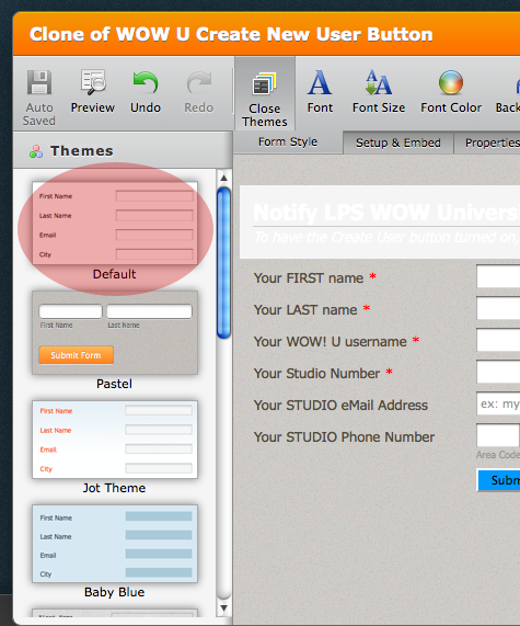 Change Color Of Submit Button With Inject Custom Css JotForm