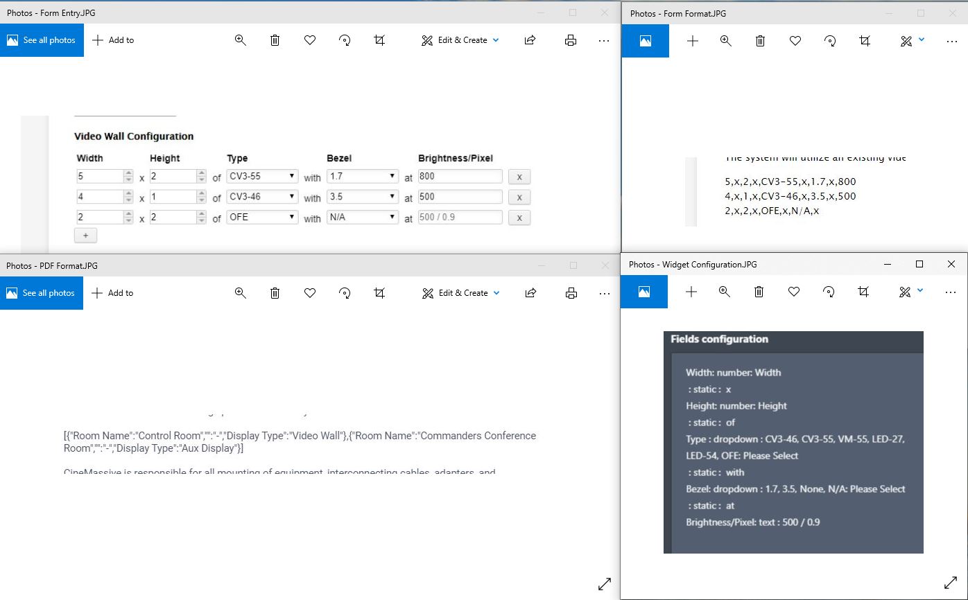 Configurable List Widget formatting results issues.