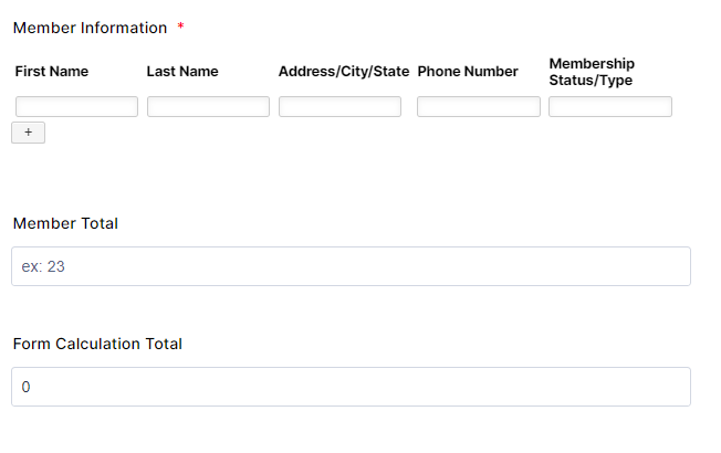 Calculation of rows in the Configurable List widget.