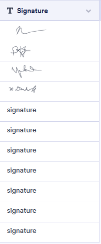 Tables > Signature: Broken image