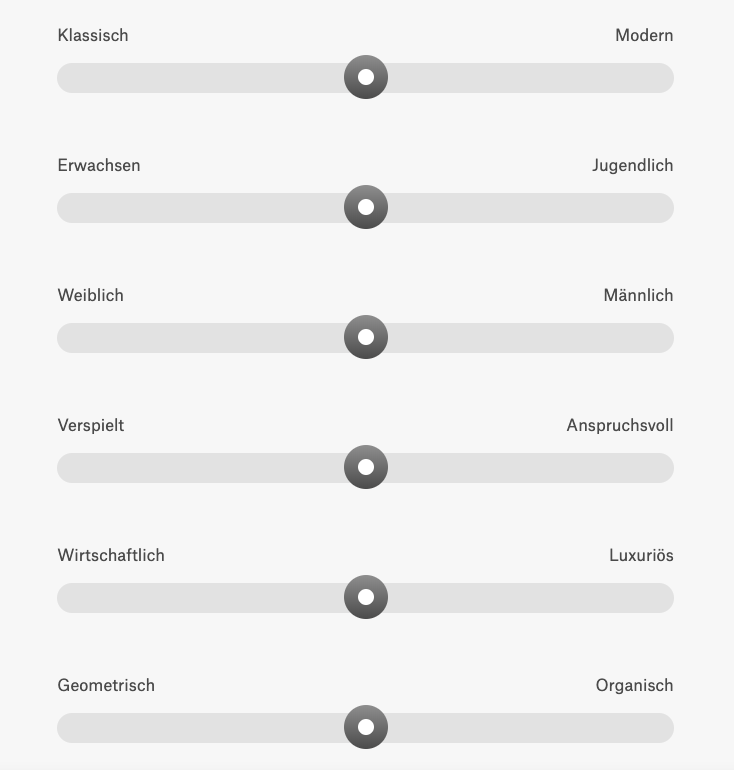 Is it possible to set up a slider with text-choices at both ends?