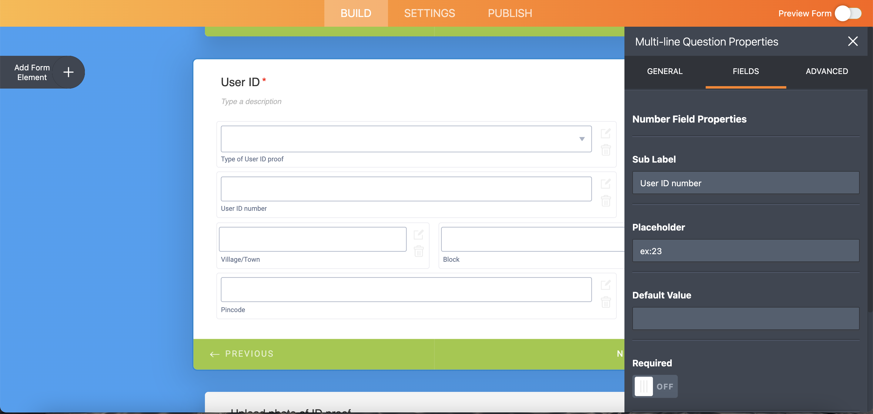 Multi-line Question > Textbox field: add an Input Mask option