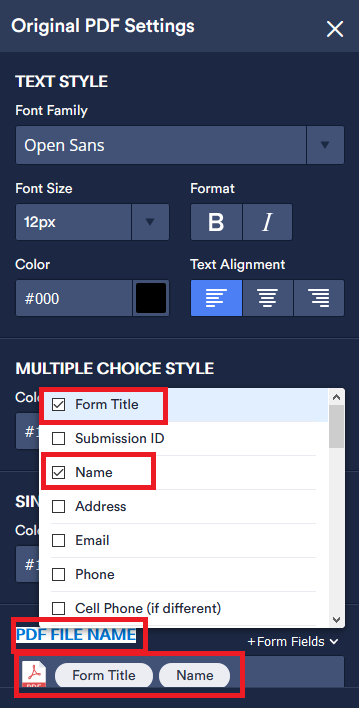 PDF File Names