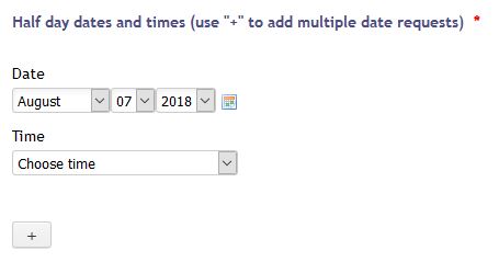 How to add time in the configurable list?