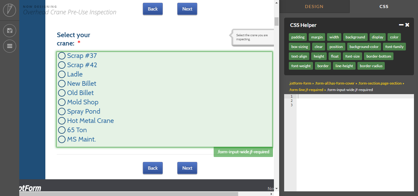 How to make multiple choice check boxes bigger