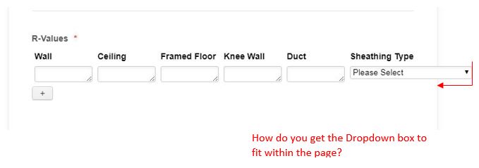 How to change the width of dropdown in the Configurable List widget?