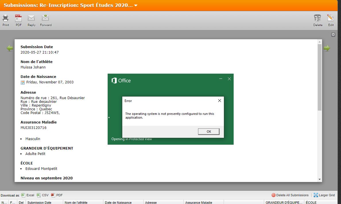 Excel Not Downloading