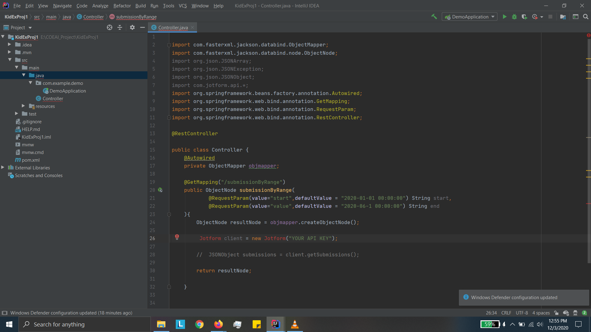 How to import Jotform API into my project?