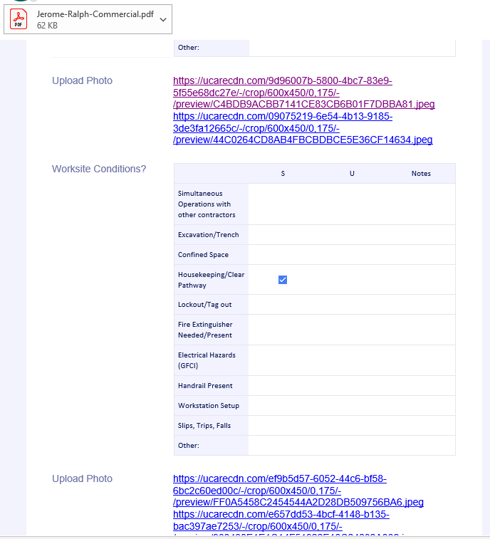 The PDF Document is not an updated one
