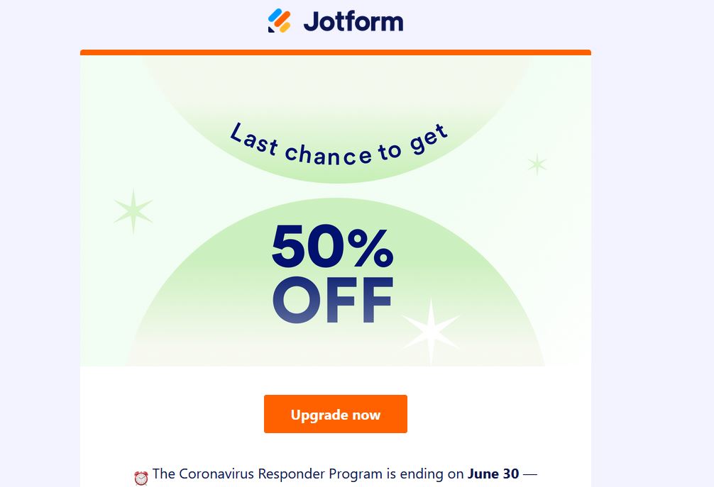 Covid 19 Jotform Plan Expiring