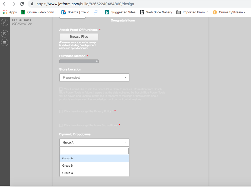 Dynamic Dropdowns: How to display drop downs horizontally?