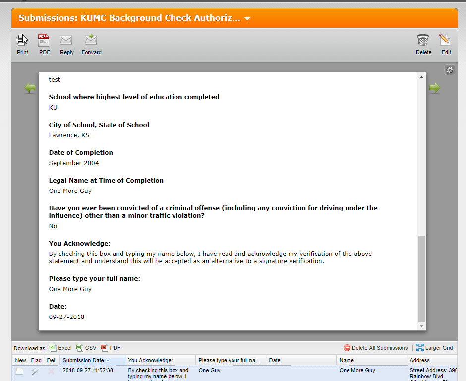 Encrypted form is displaying all submitted data when viewing form ...