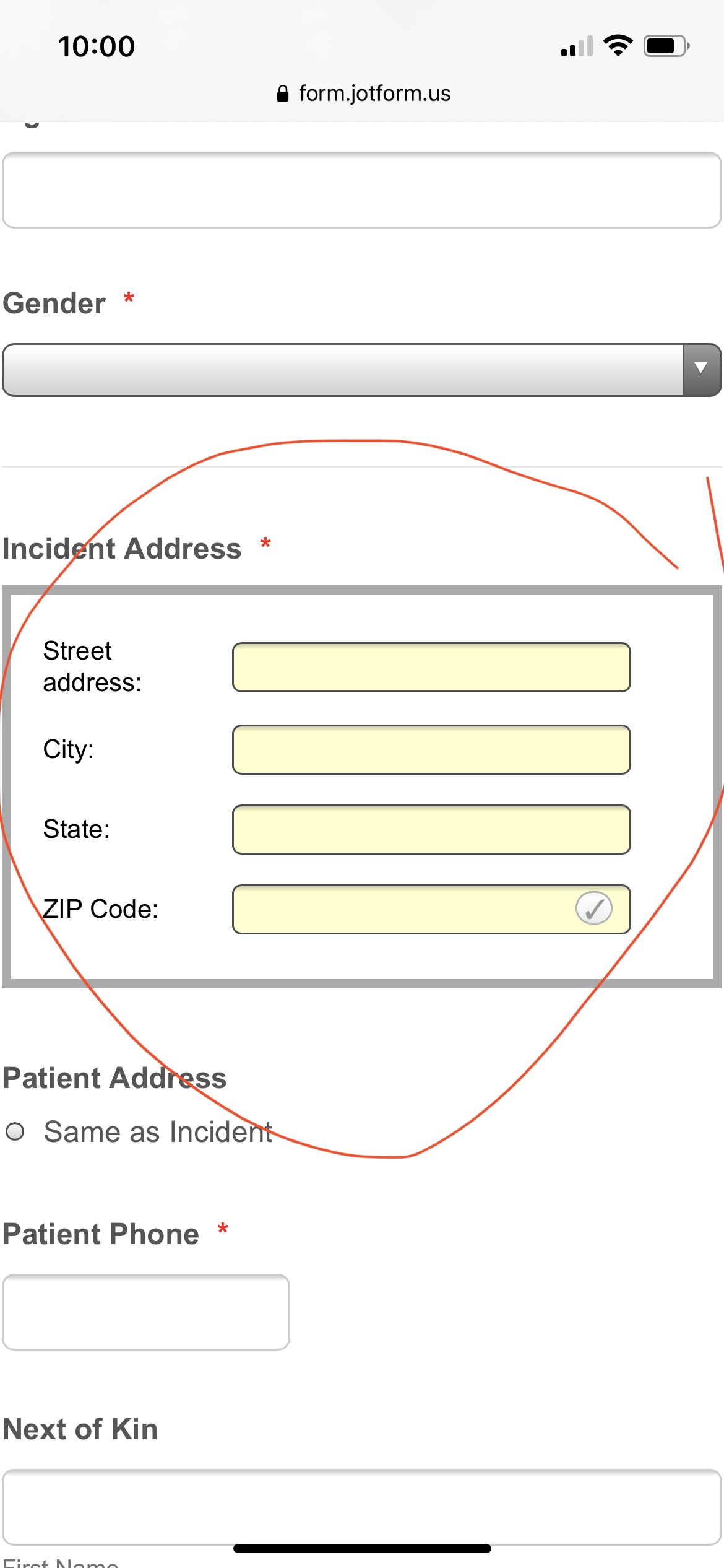 Is it possible to use url parameters to populate fields in a widget?