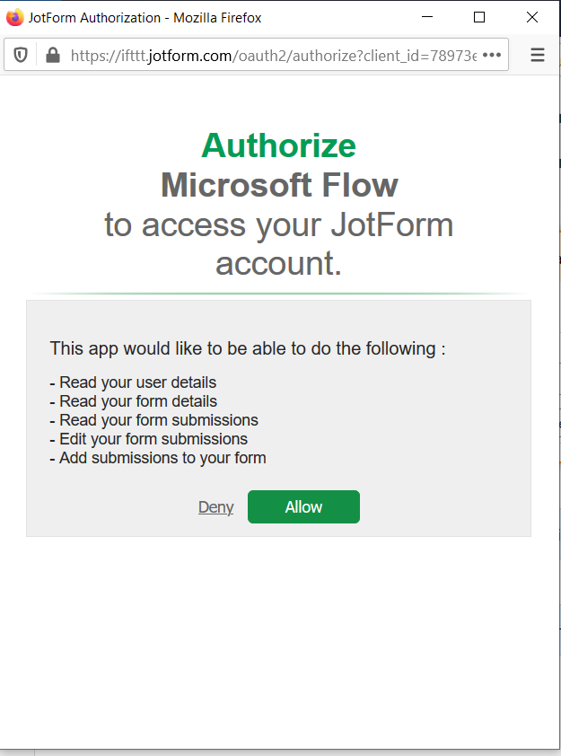 Add Another Jotform Account To Microsoft Flow
