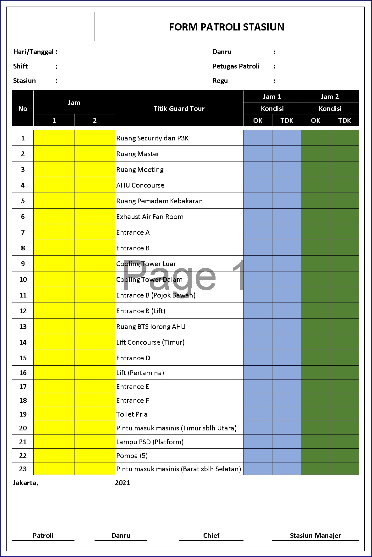 Pengisian Formulir Banyak Kotak