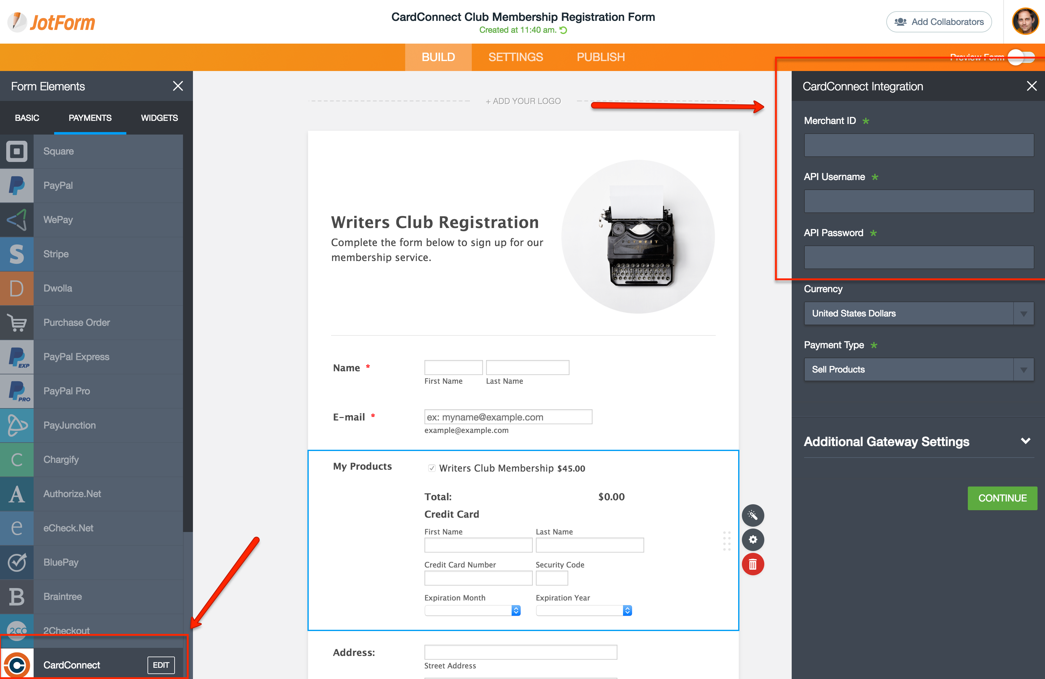 New Integration: Create Payment Forms with CardConnect and JotForm | The JotForm Blog