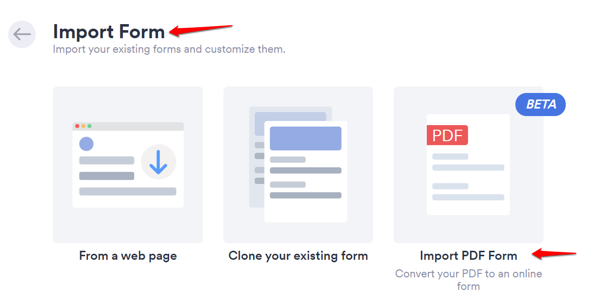 Is it possible to connect a PDF with an existing form?