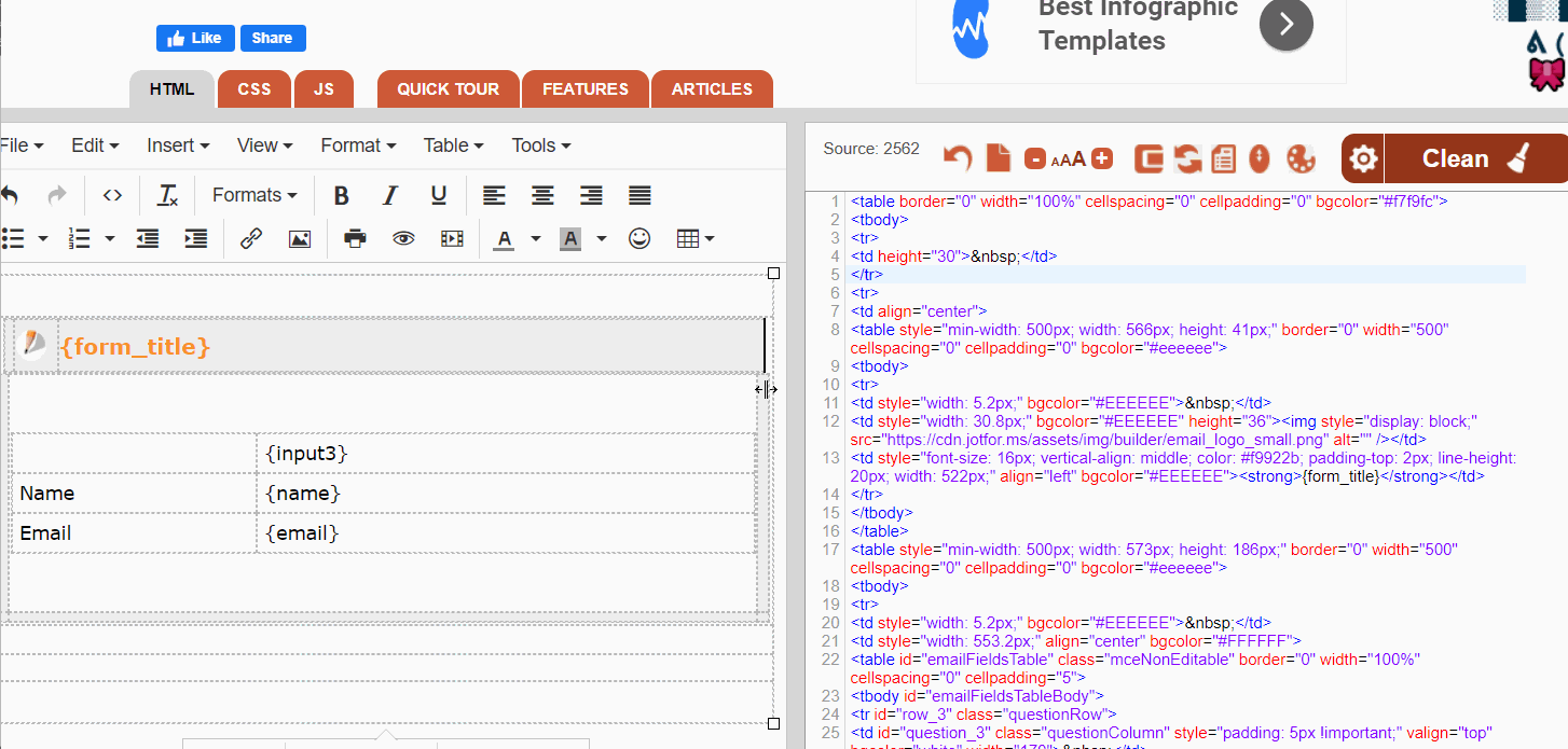 My Notification Form is too narrow