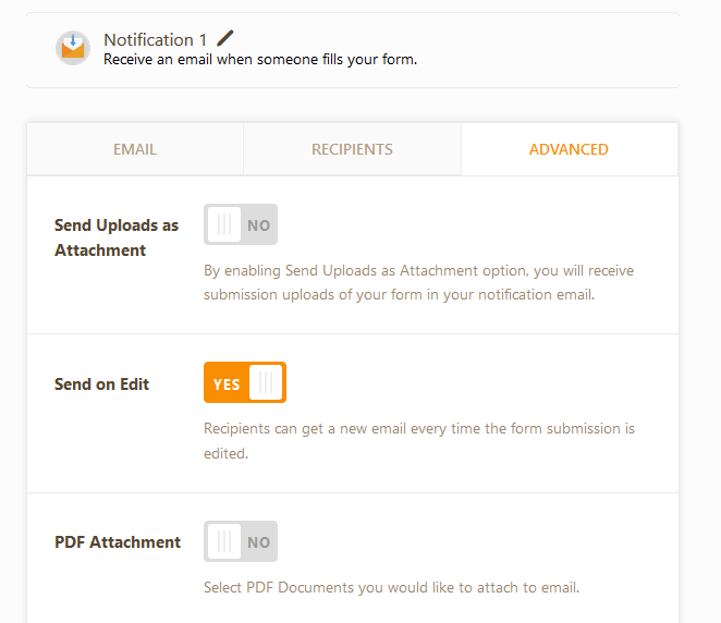 My form is not sending attached pdf