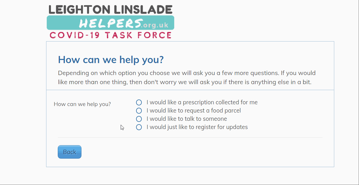 Pop-up confirmation box