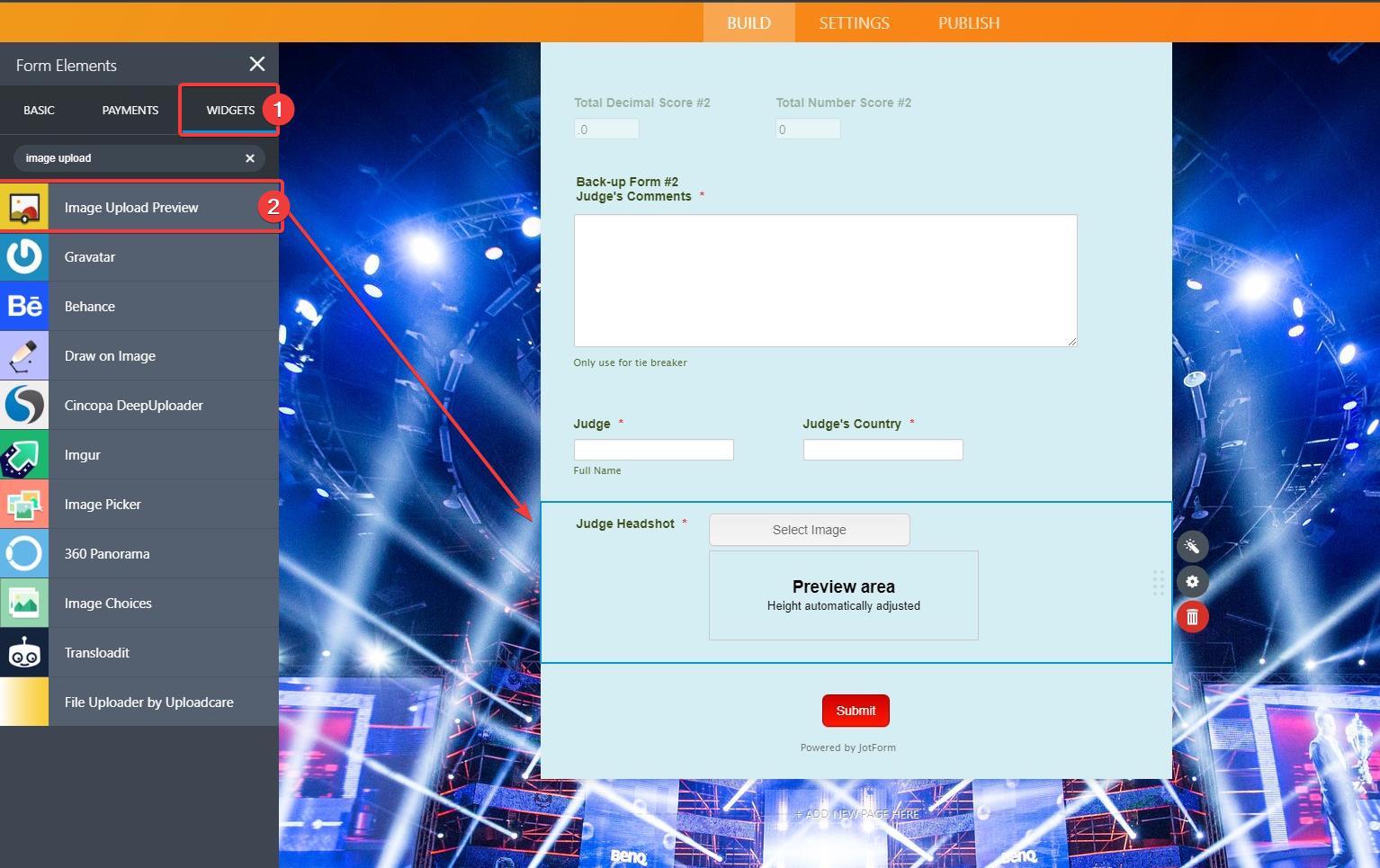 Unstable image upload in form editor and form