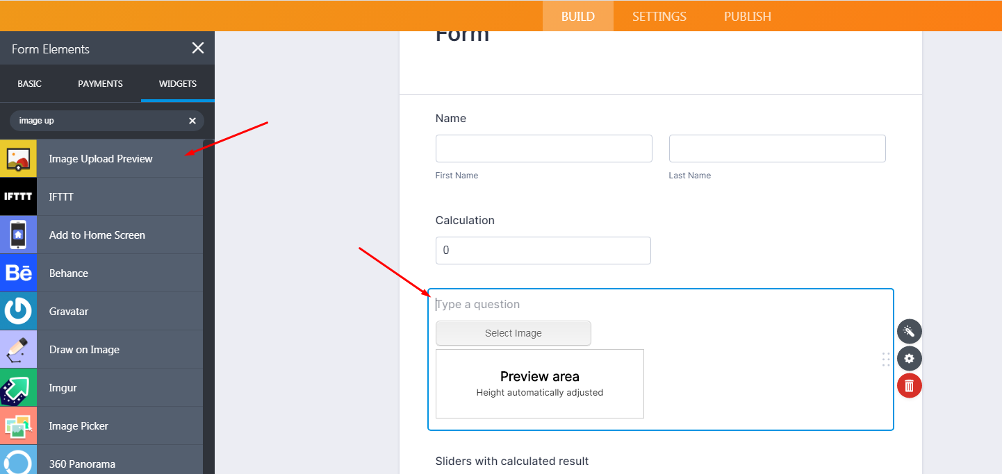 Uploading Photos with image preview
