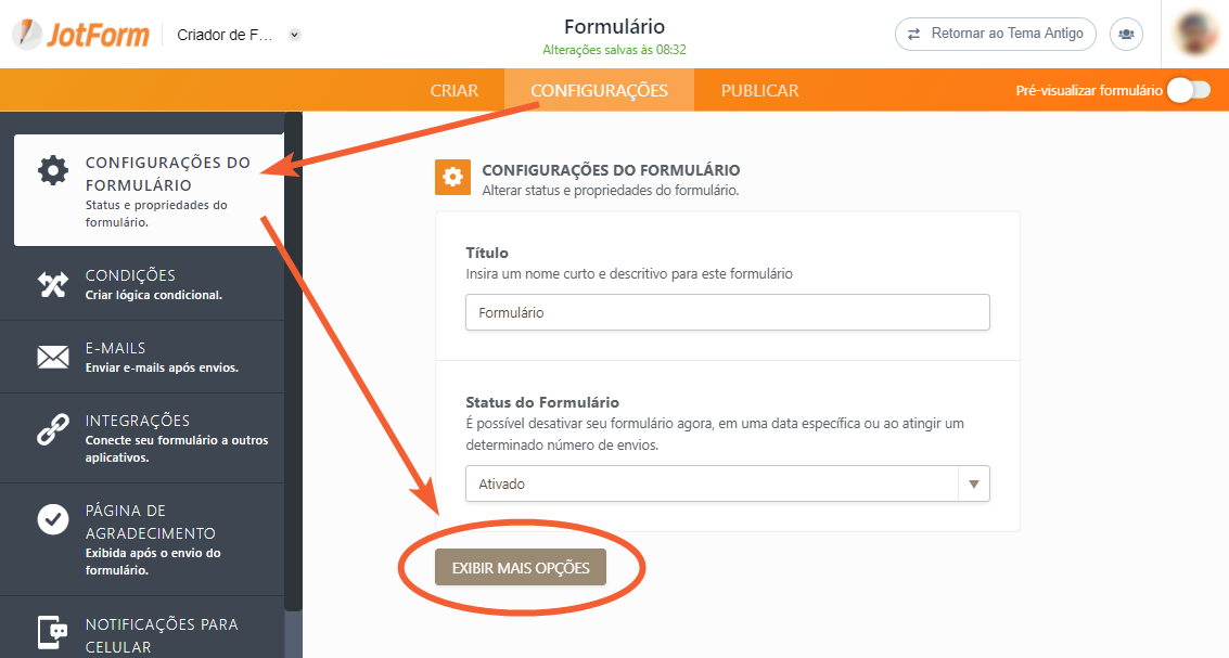 Como Alterar o Layout do Formulário?