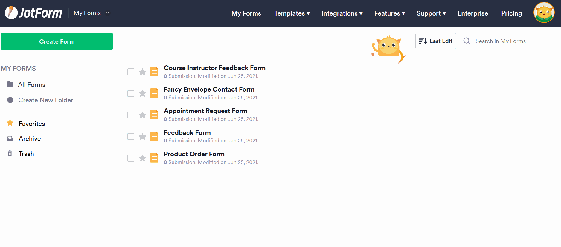 How to Archive a Form?