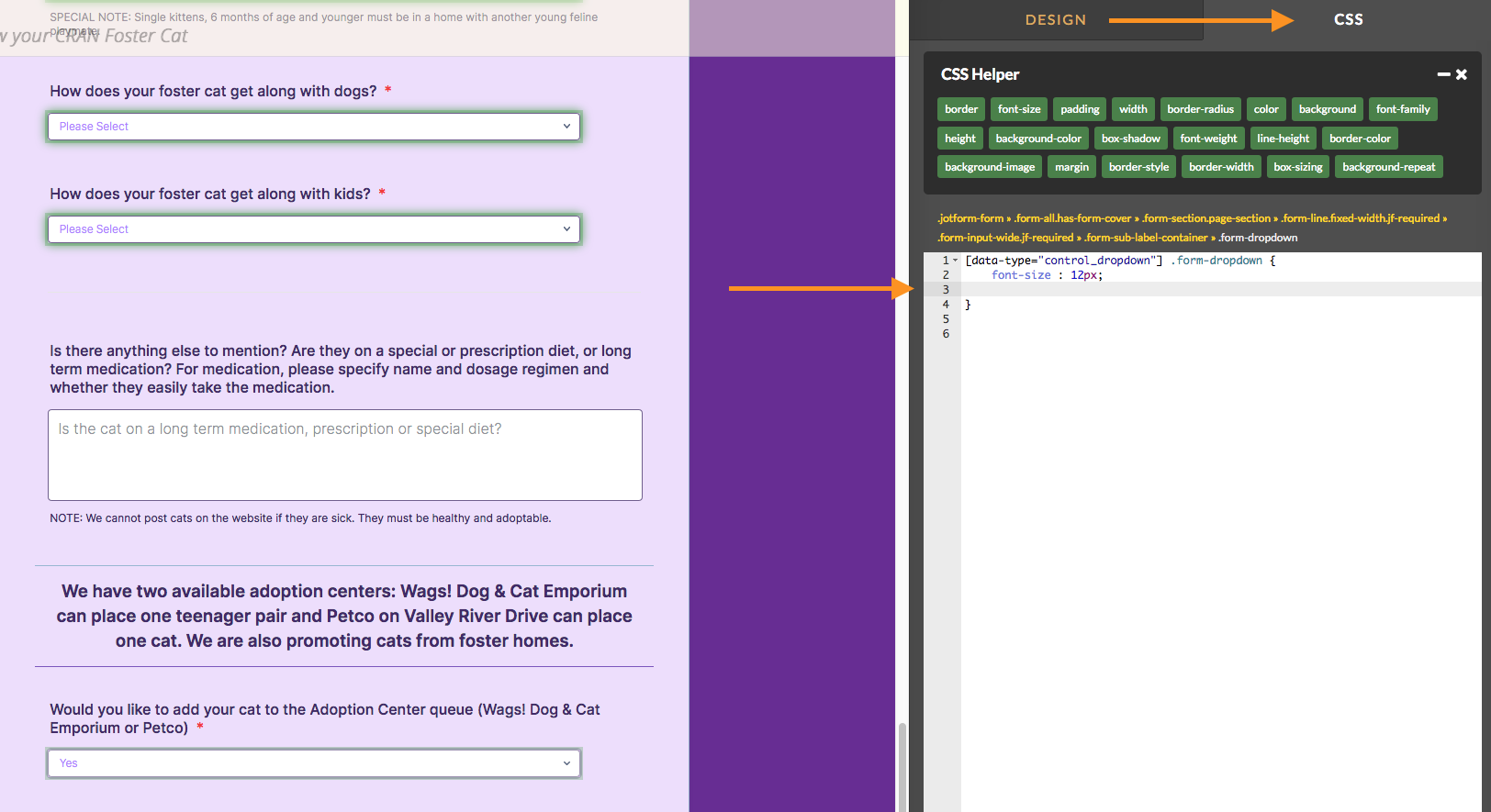 Dropdown values on mobile
