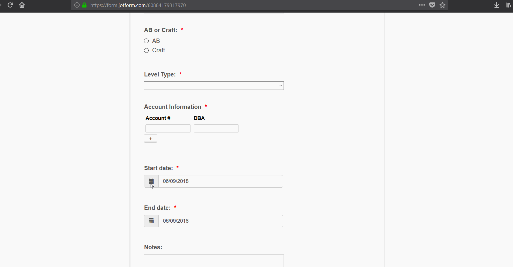 Date Picker Widget: Not Working