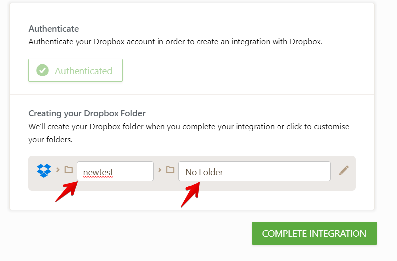 How to choose a Dropbox folder path?