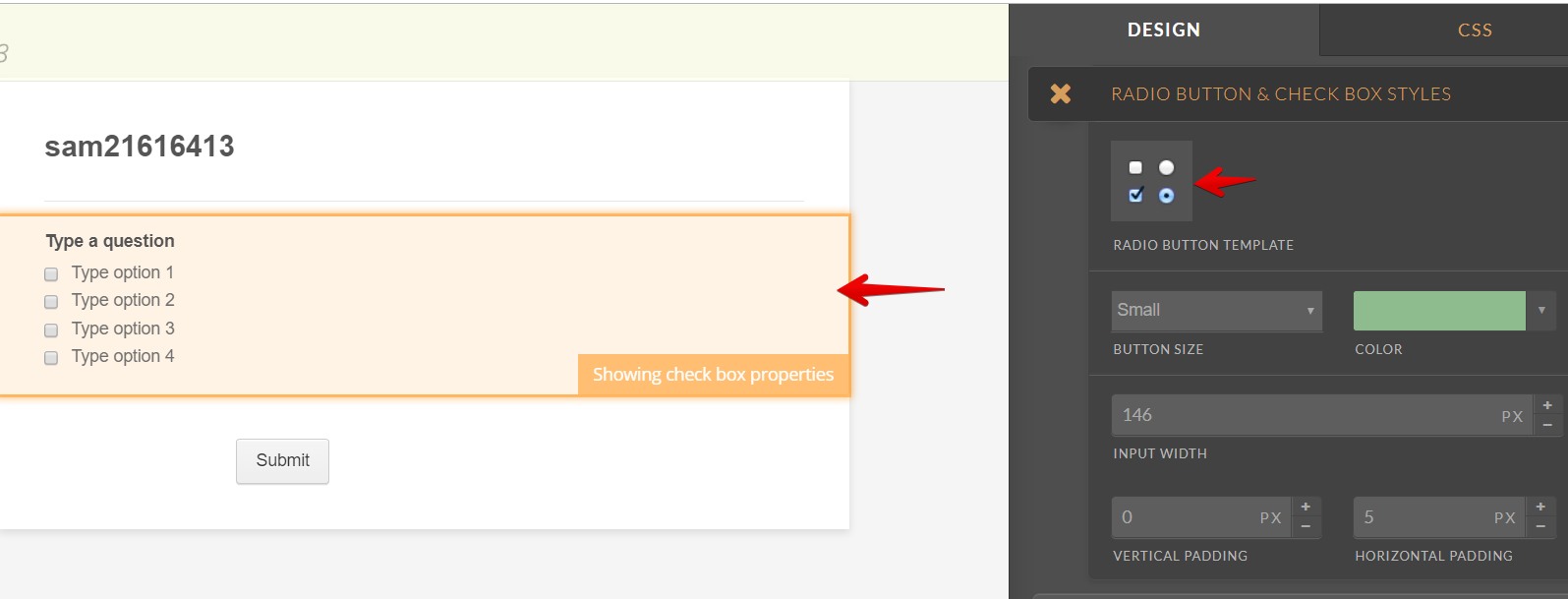 Is it possible to use a different style for checkboxs?