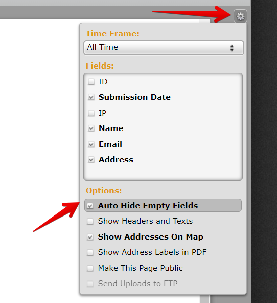 Empty Fields Are Not Visible On The Submission Page
