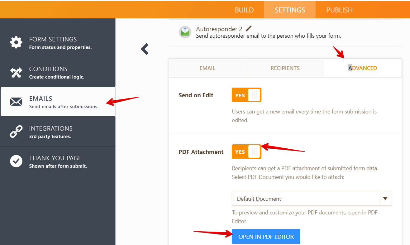 How to send correct PDF fields to form users?