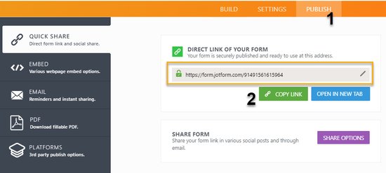 Where to Find My Form URL?