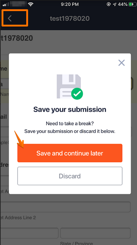 Form submission failing