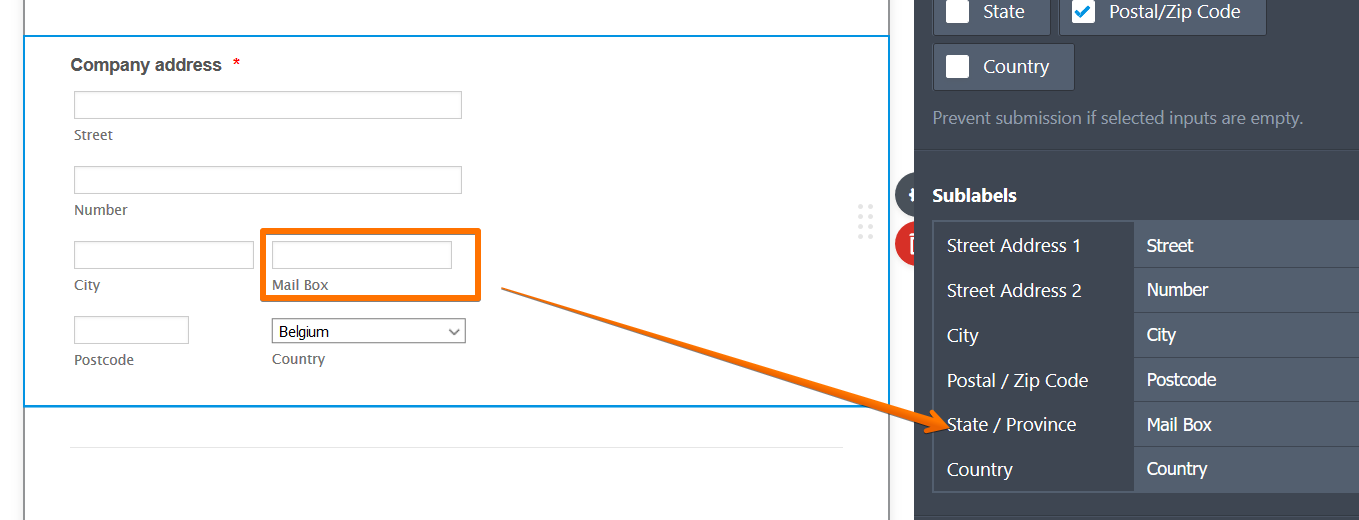 How can I add a field in the address