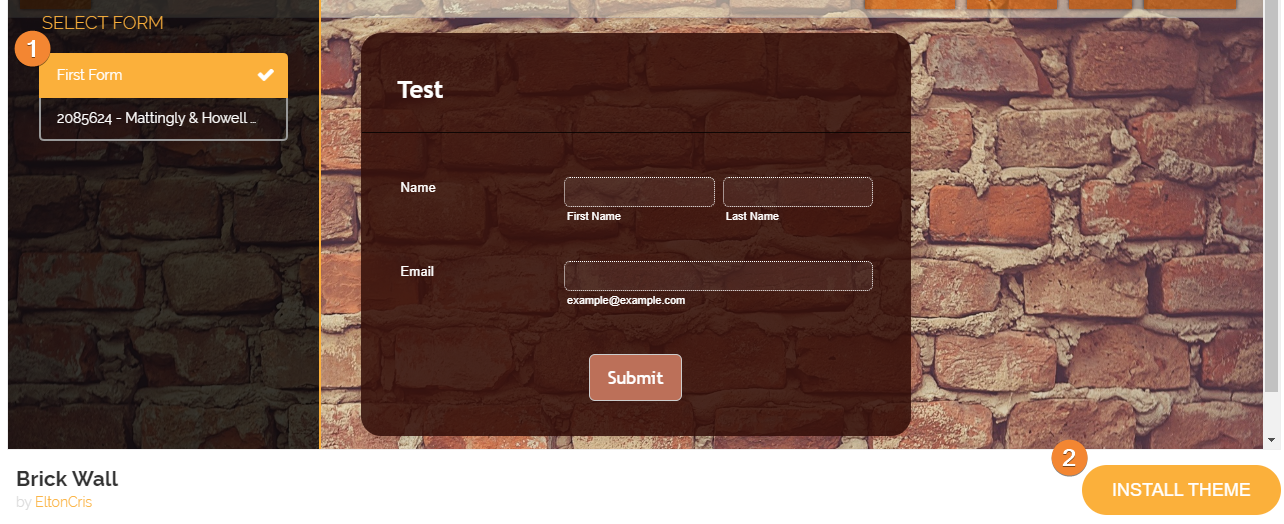How to Apply a Theme to Your Form
