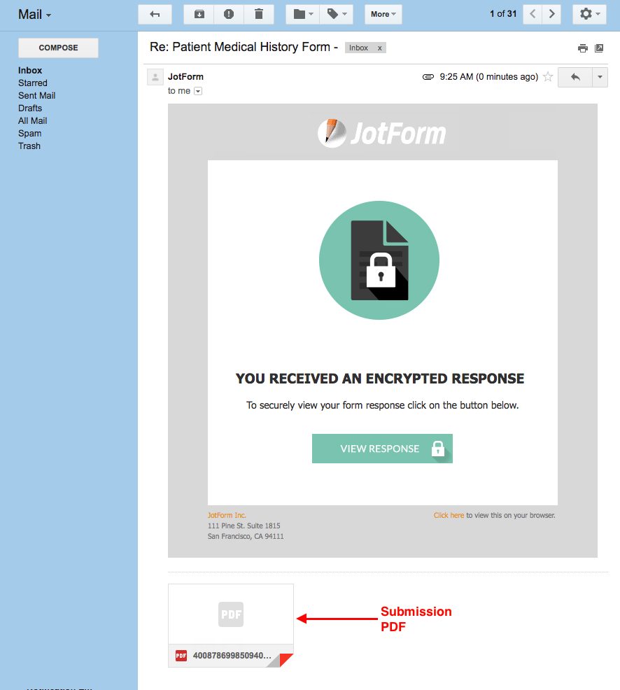 How to include submissions as PDF attachment in the email notifications?